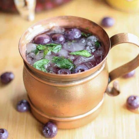 Blueberry Moscow Mules - Strawberry Blondie Kitchen