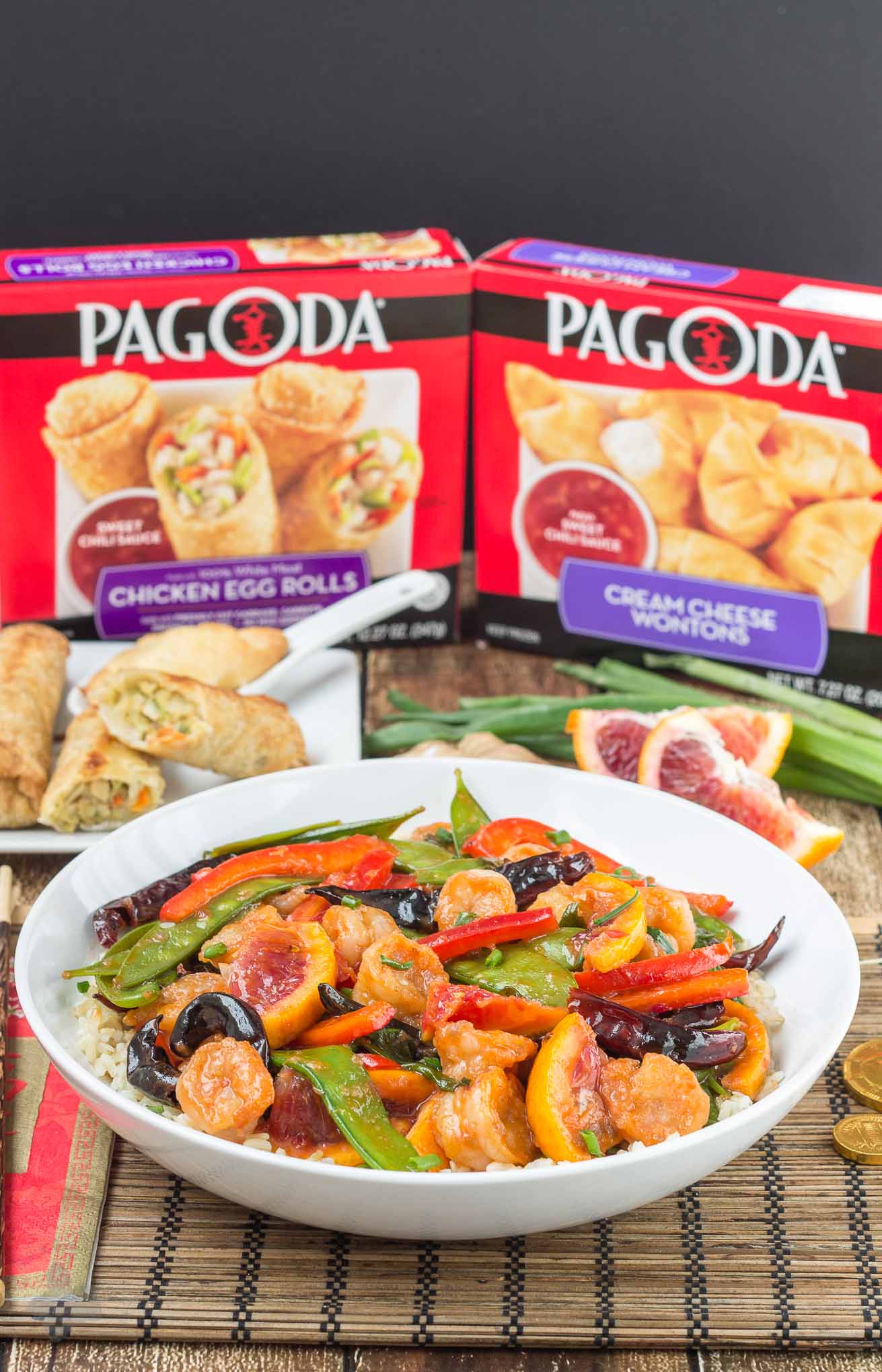 Blood Orange Shrimp Stir Fry - Strawberry Blondie Kitchen