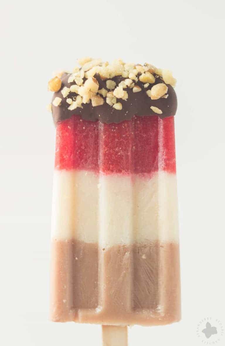 Banana Split Popsicles