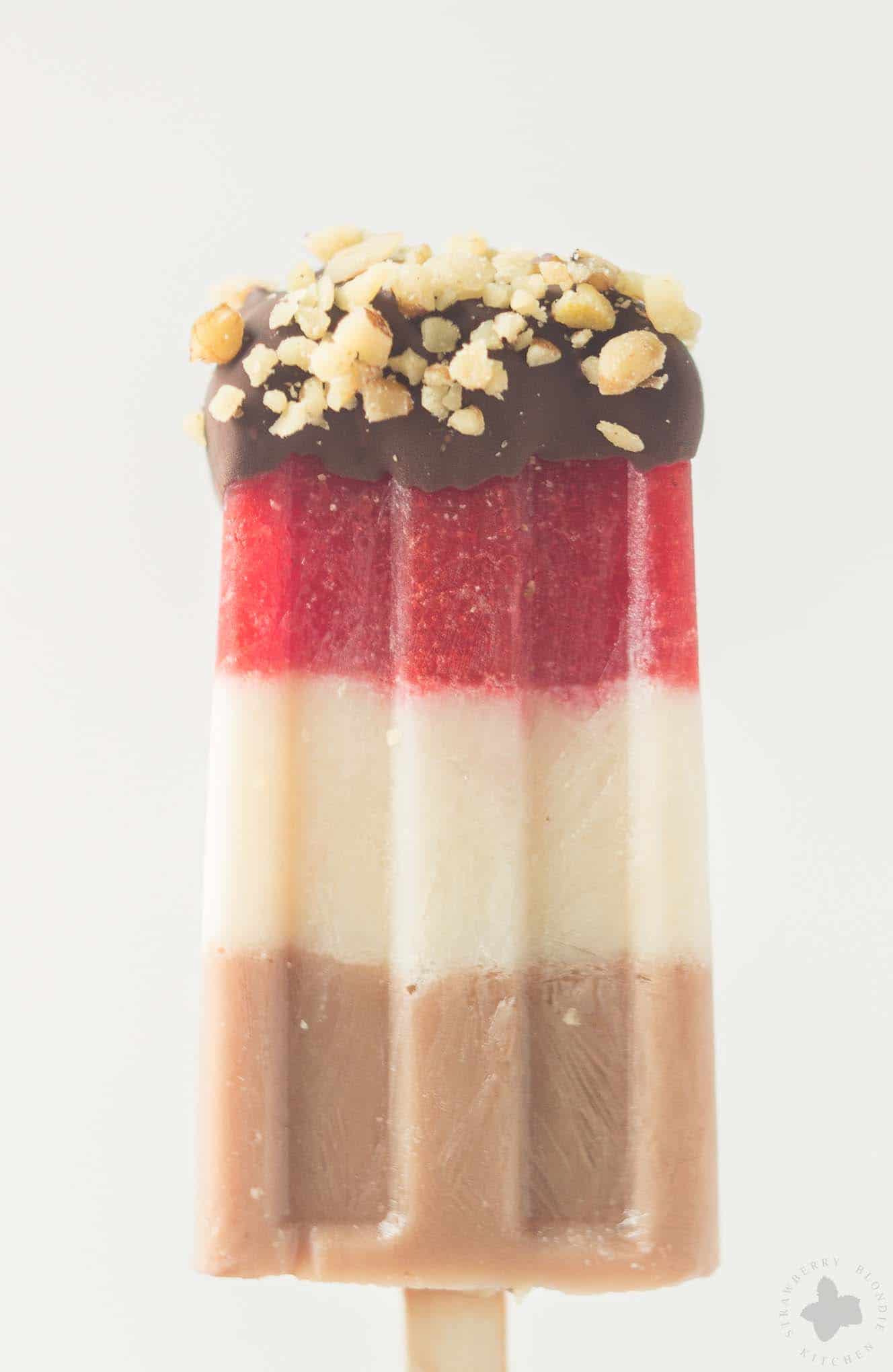 Banana Split Popsicles