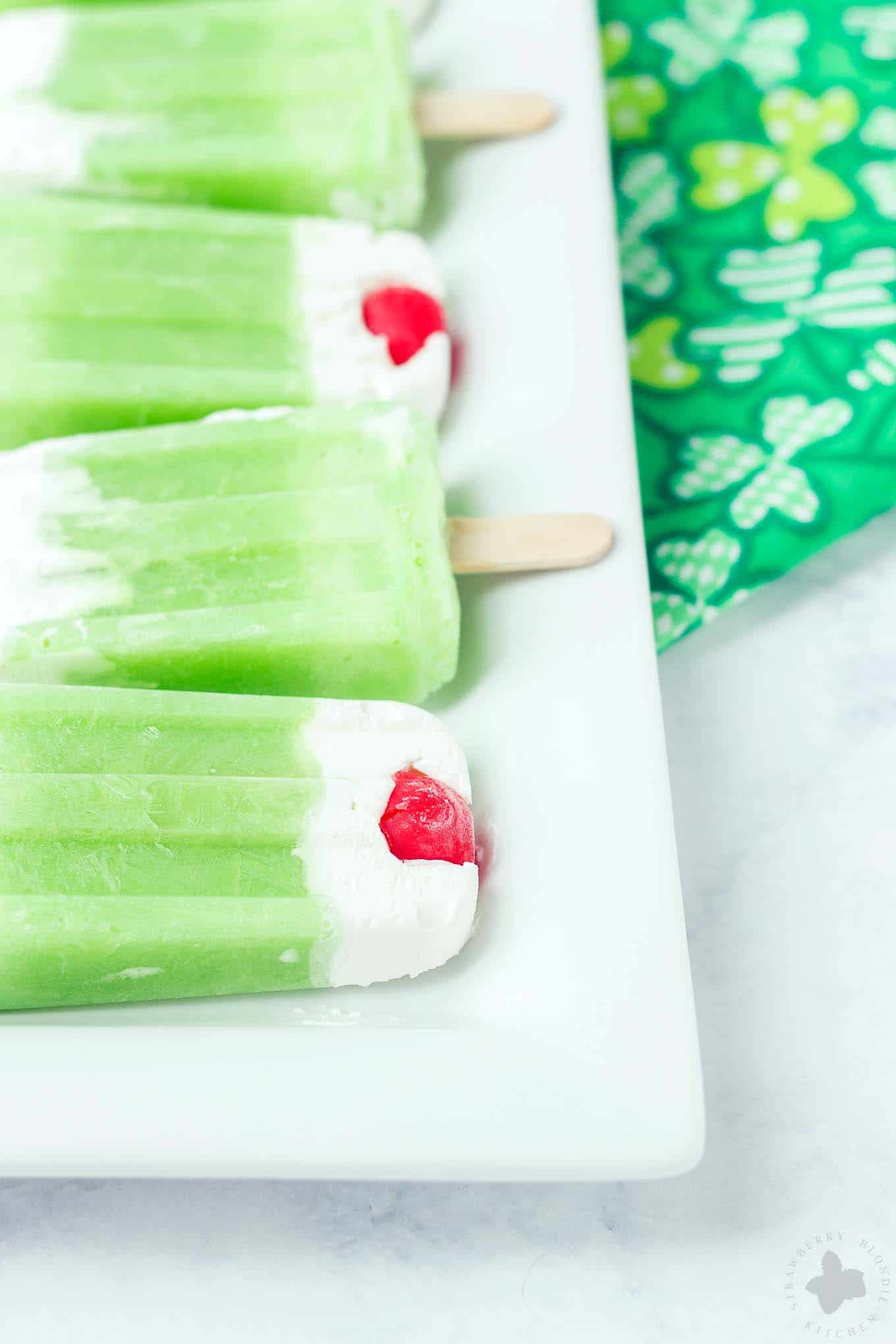 Shamrock Shake Popsicles