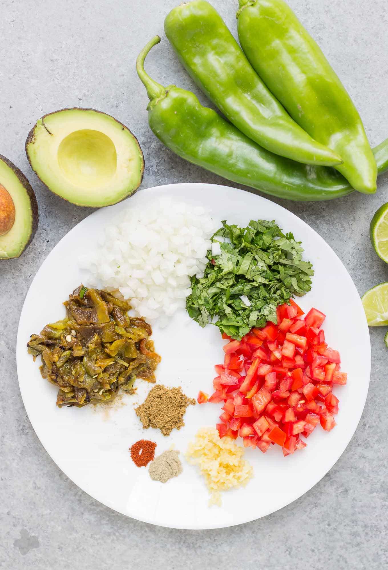 Hatch Chile Guacamole - Strawberry Blondie Kitchen