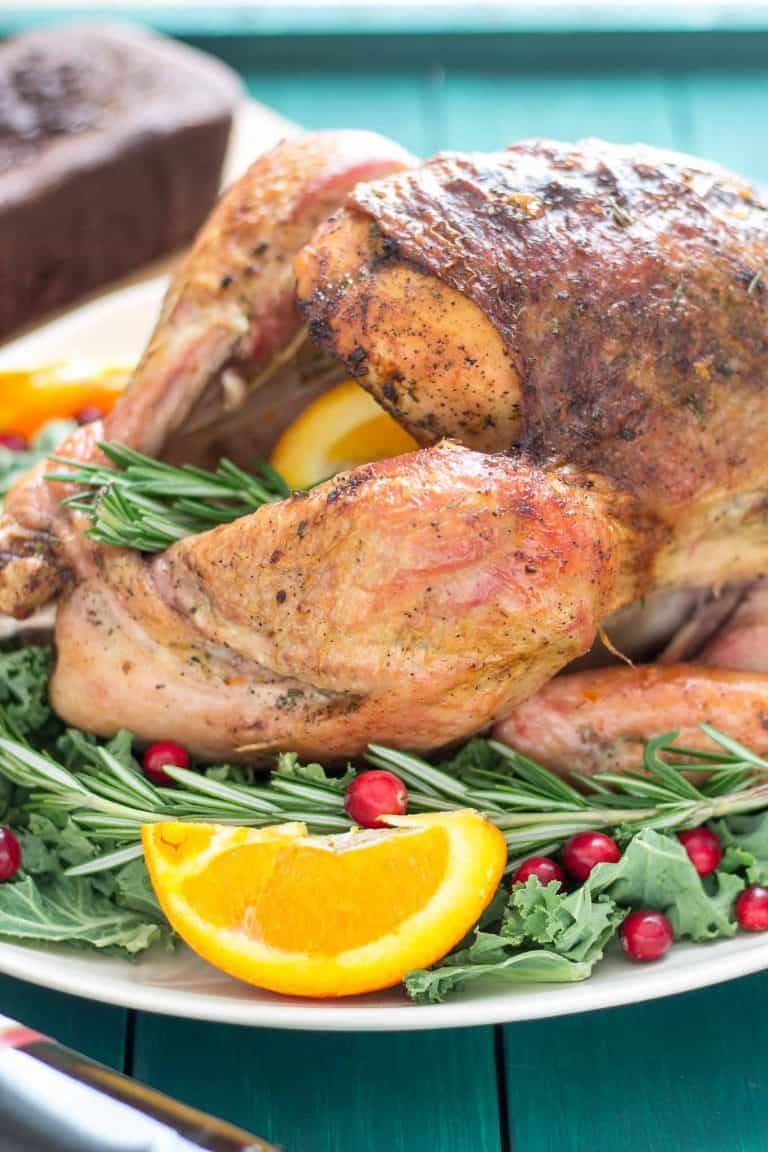 Rosemary and Orange Roasted Turkey - Strawberry Blondie Kitchen