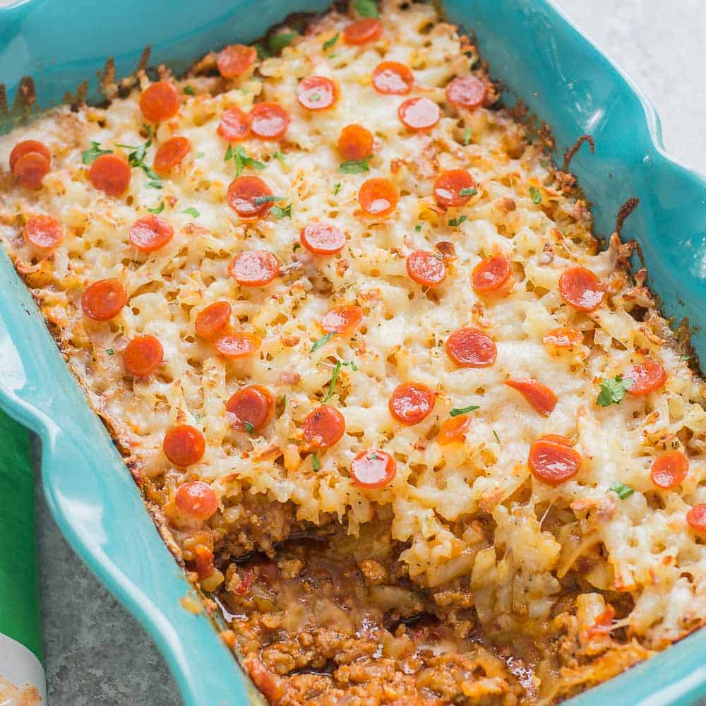 Pizza Shepherd's Pie - Strawberry Blondie Kitchen
