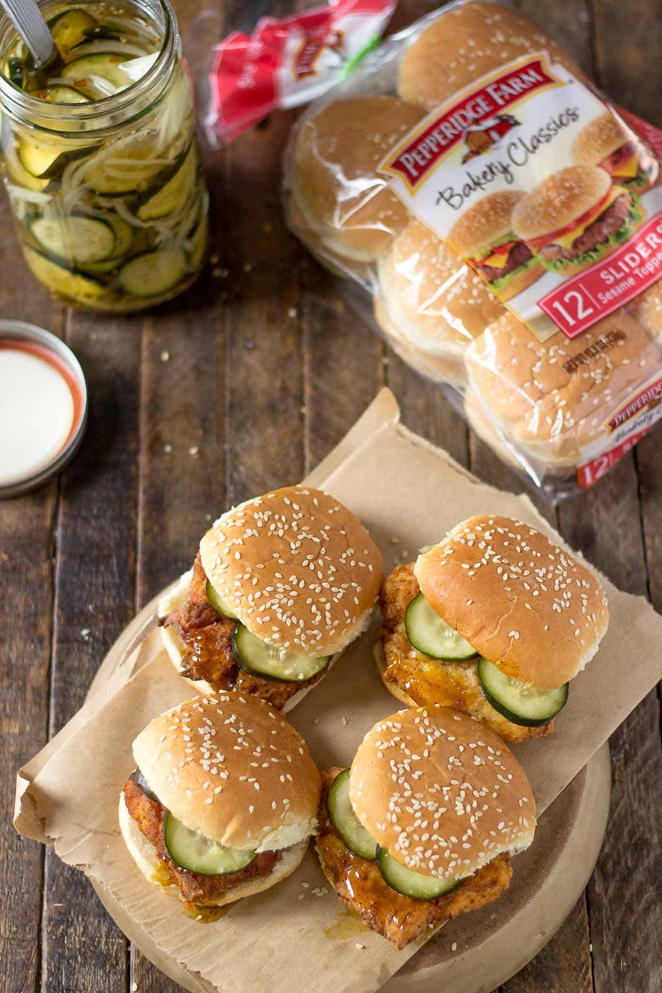 Fried Chicken Sliders - Strawberry Blondie Kitchen