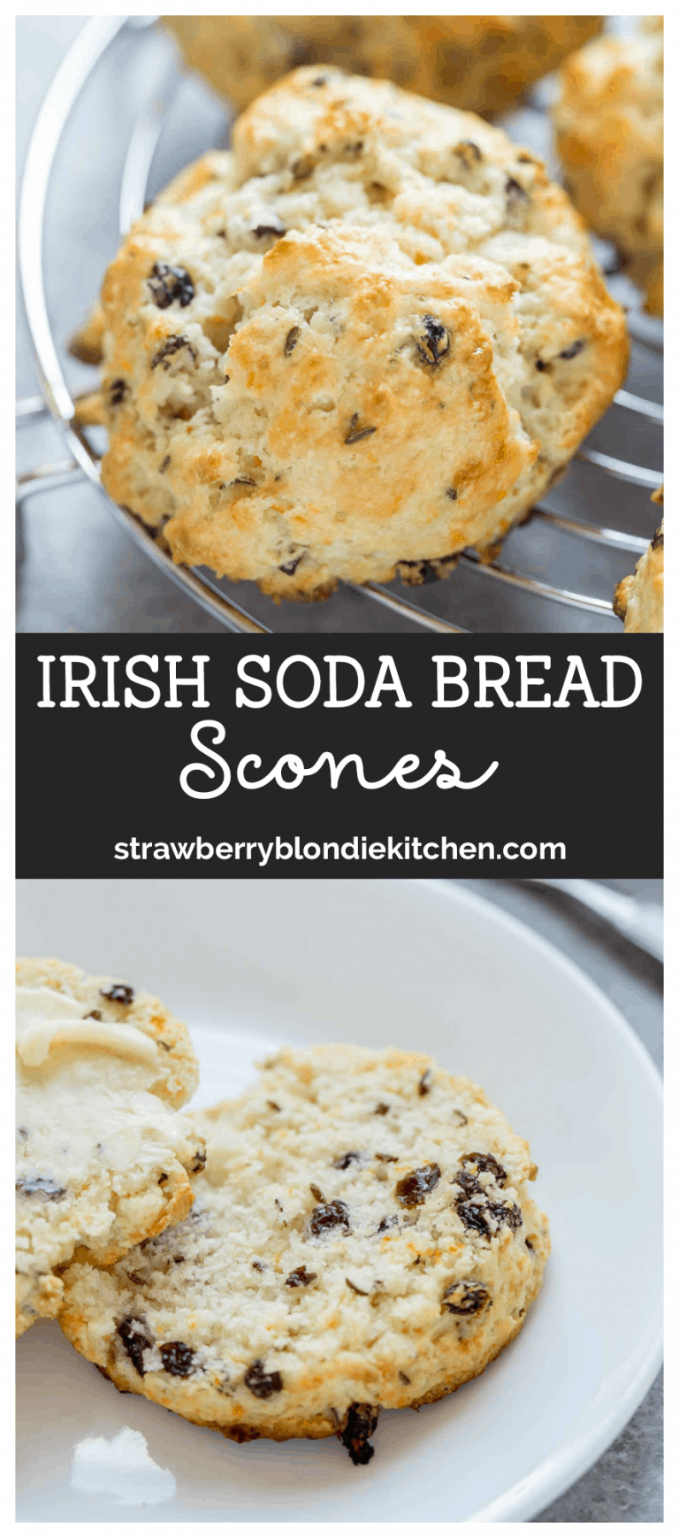 Irish Soda Bread Scones - Strawberry Blondie Kitchen