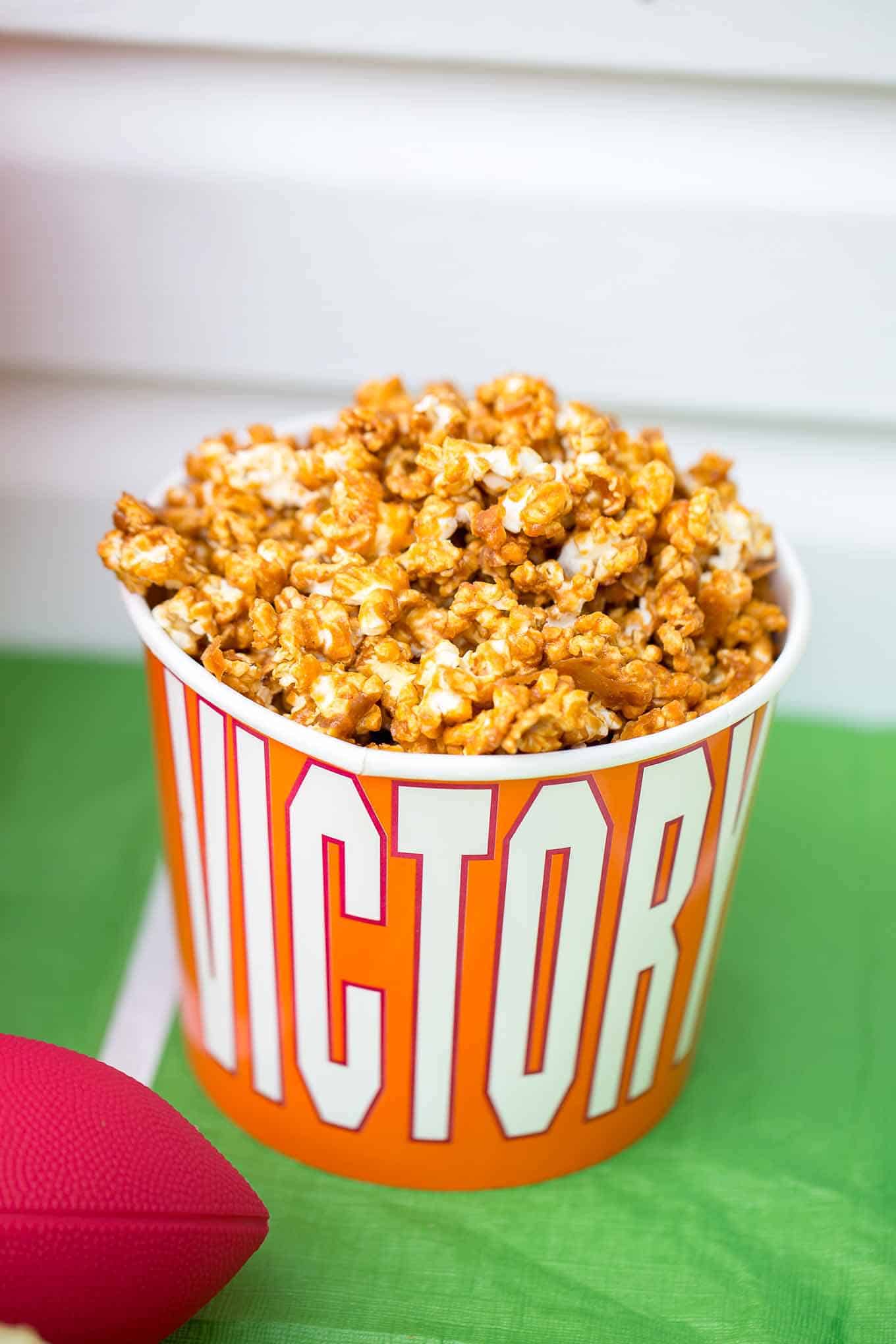 The Ultimate Tailgate + Spicy Dr Pepper Caramel Popcorn - Strawberry ...