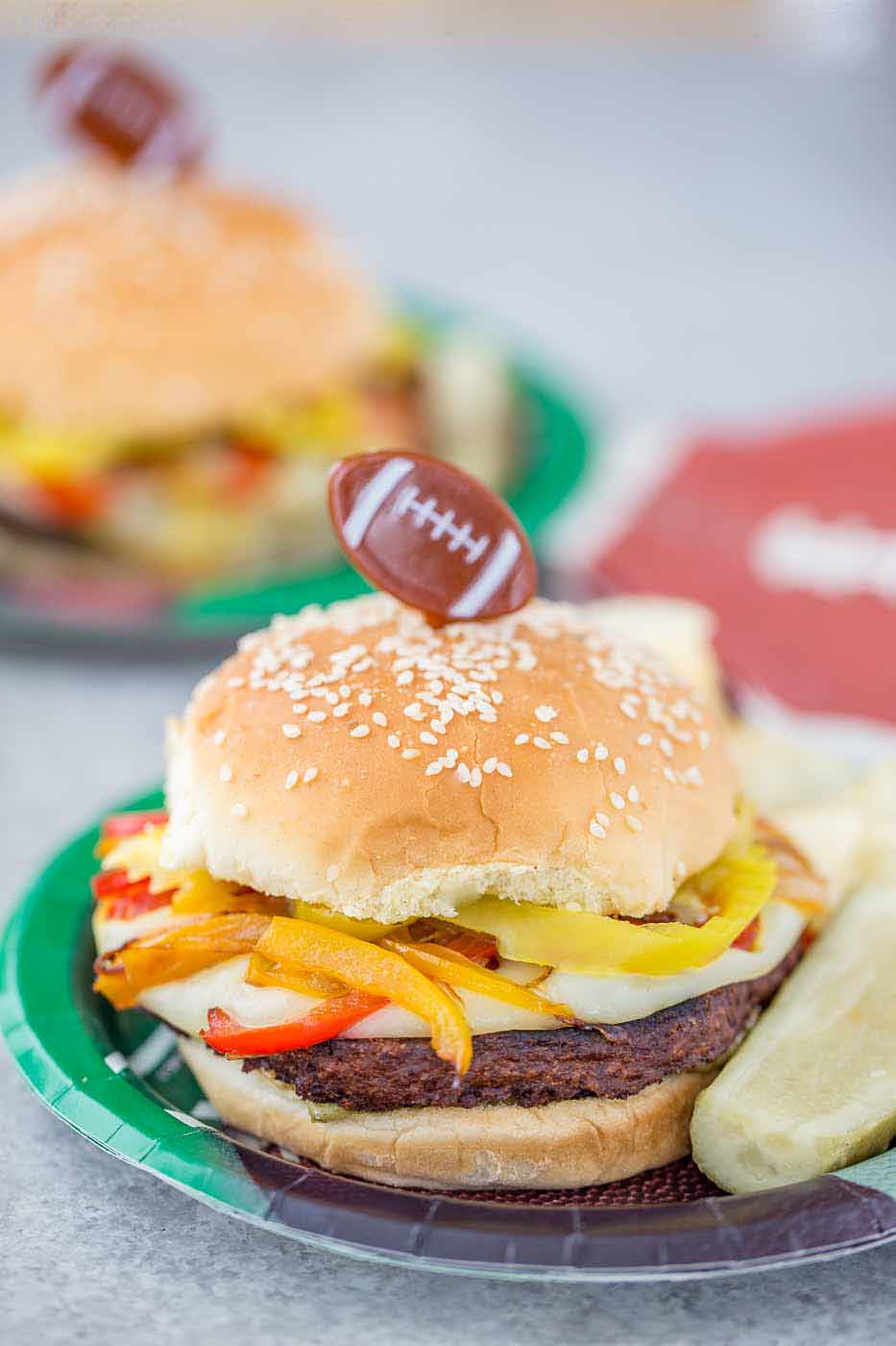 Italian Pepper Burgers - Strawberry Blondie Kitchen