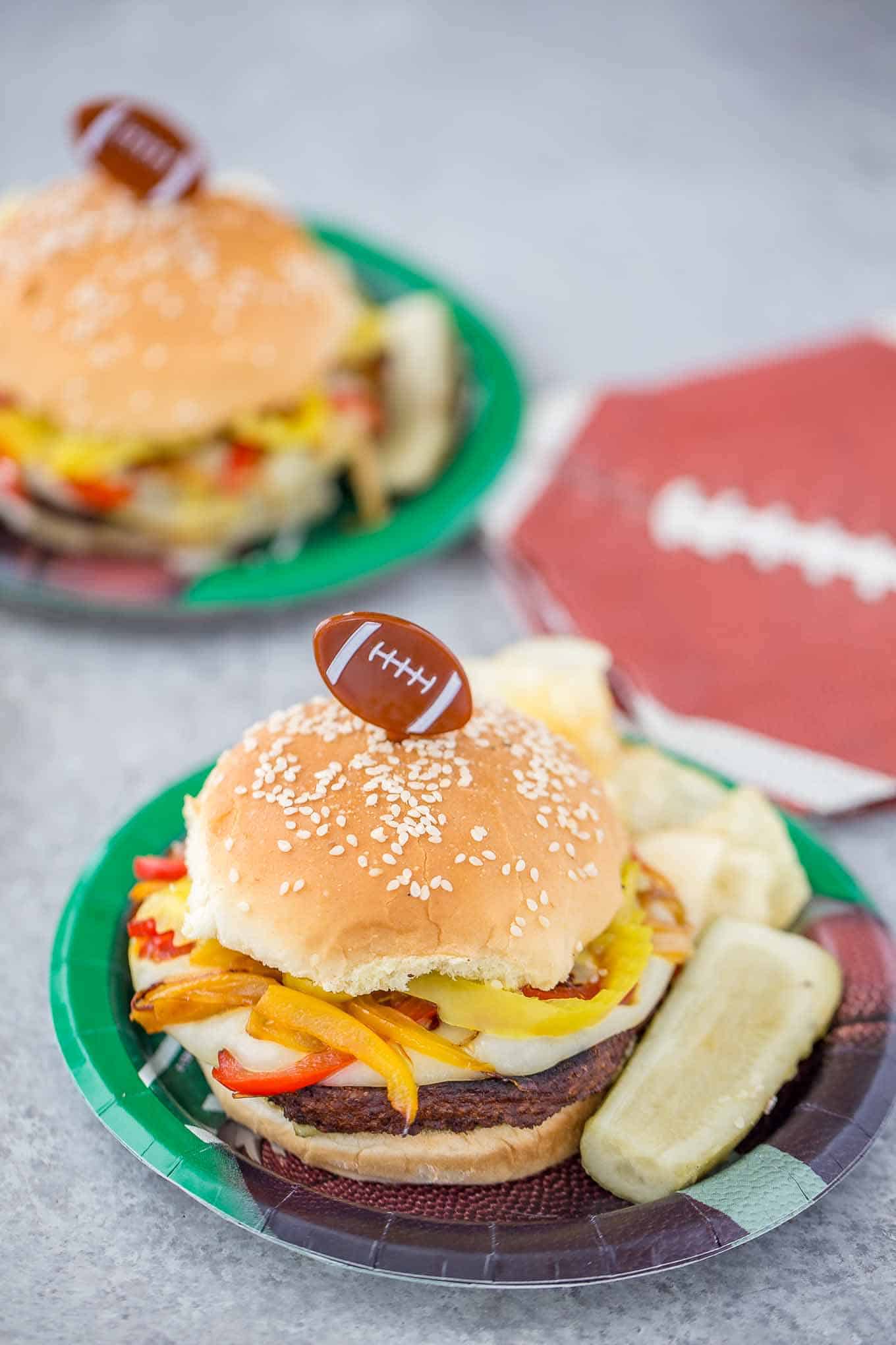 Italian Pepper Burgers - Strawberry Blondie Kitchen