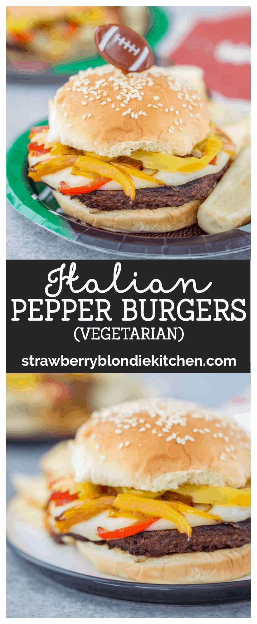 Italian Pepper Burgers - Strawberry Blondie Kitchen