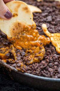 Graveyard Chorizo Dip - Strawberry Blondie Kitchen