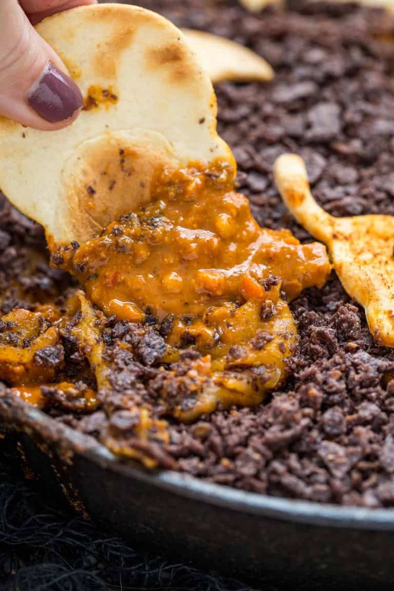 Graveyard Chorizo Dip - Strawberry Blondie Kitchen