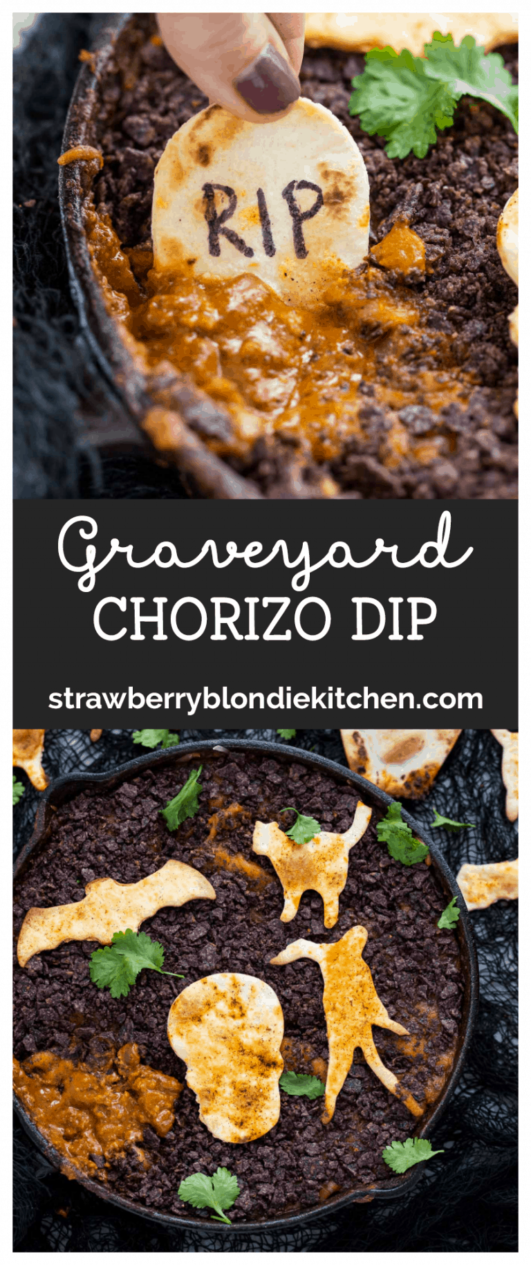 Graveyard Chorizo Dip - Strawberry Blondie Kitchen