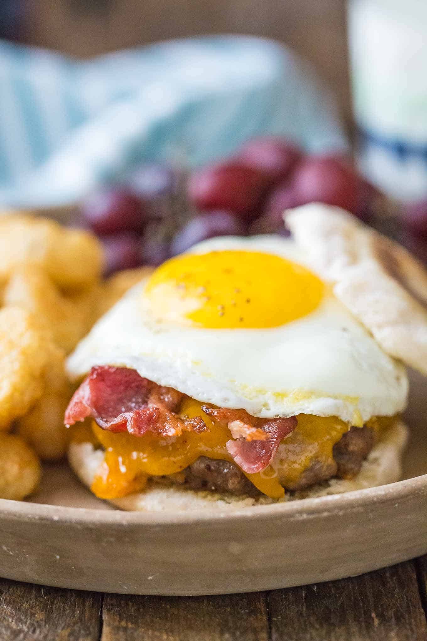 The Ultimate Breakfast Burger - Strawberry Blondie Kitchen