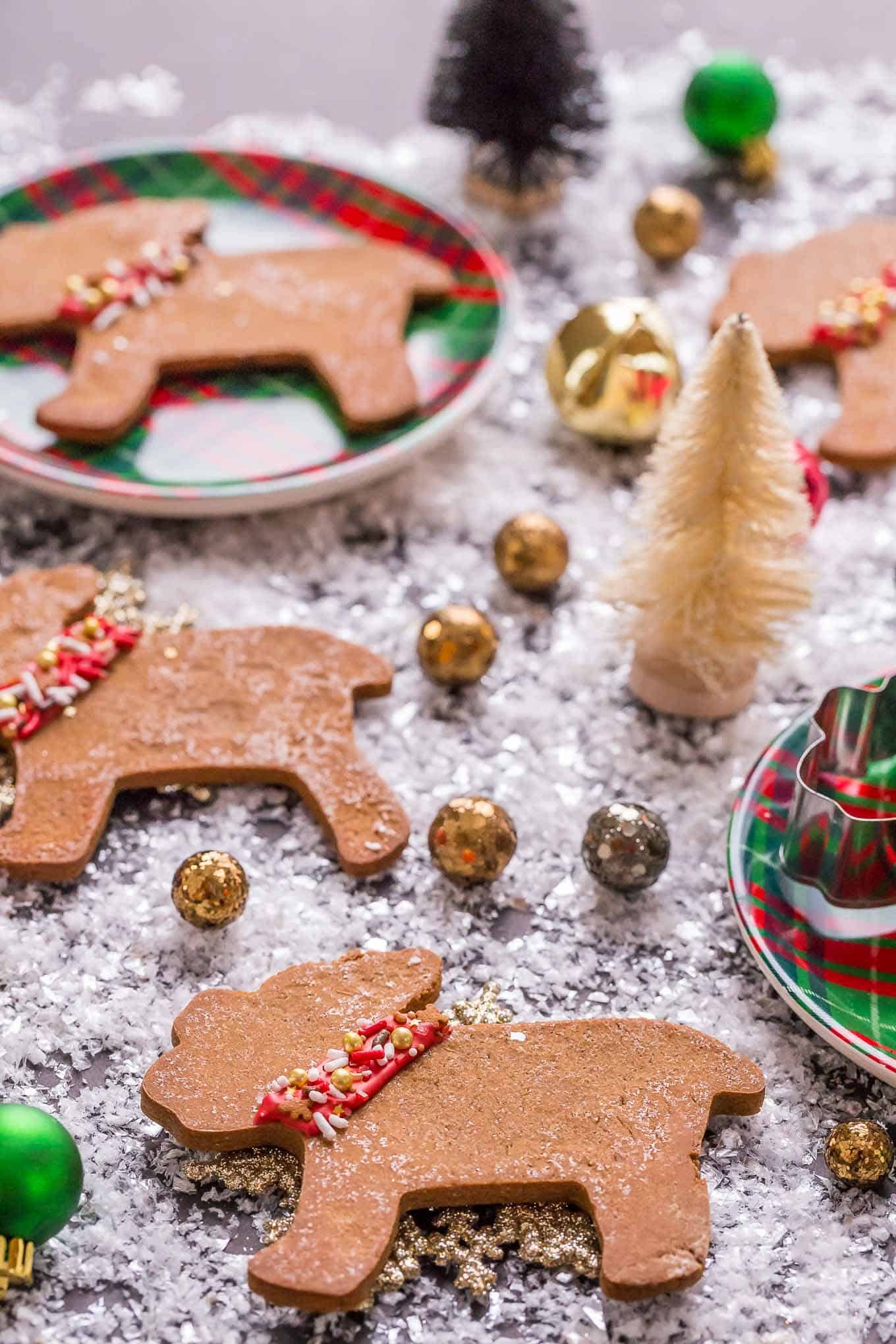 Merry Moose Cookies - Strawberry Blondie Kitchen