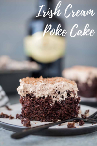 Irish Cream Poke Cake - Strawberry Blondie Kitchen