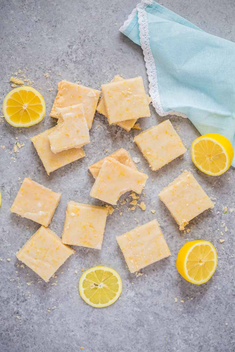 Lemon Shortbread Bars - Strawberry Blondie Kitchen