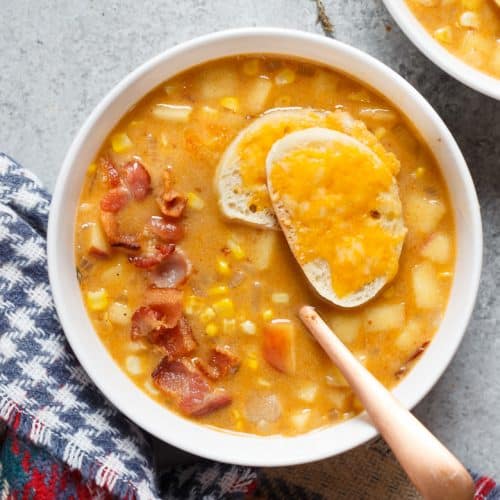 Smoky Apple Corn Chowder - Strawberry Blondie Kitchen