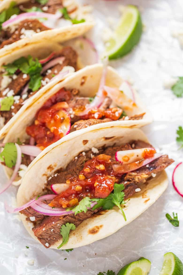 Grilled Steak Street Tacos - Strawberry Blondie Kitchen